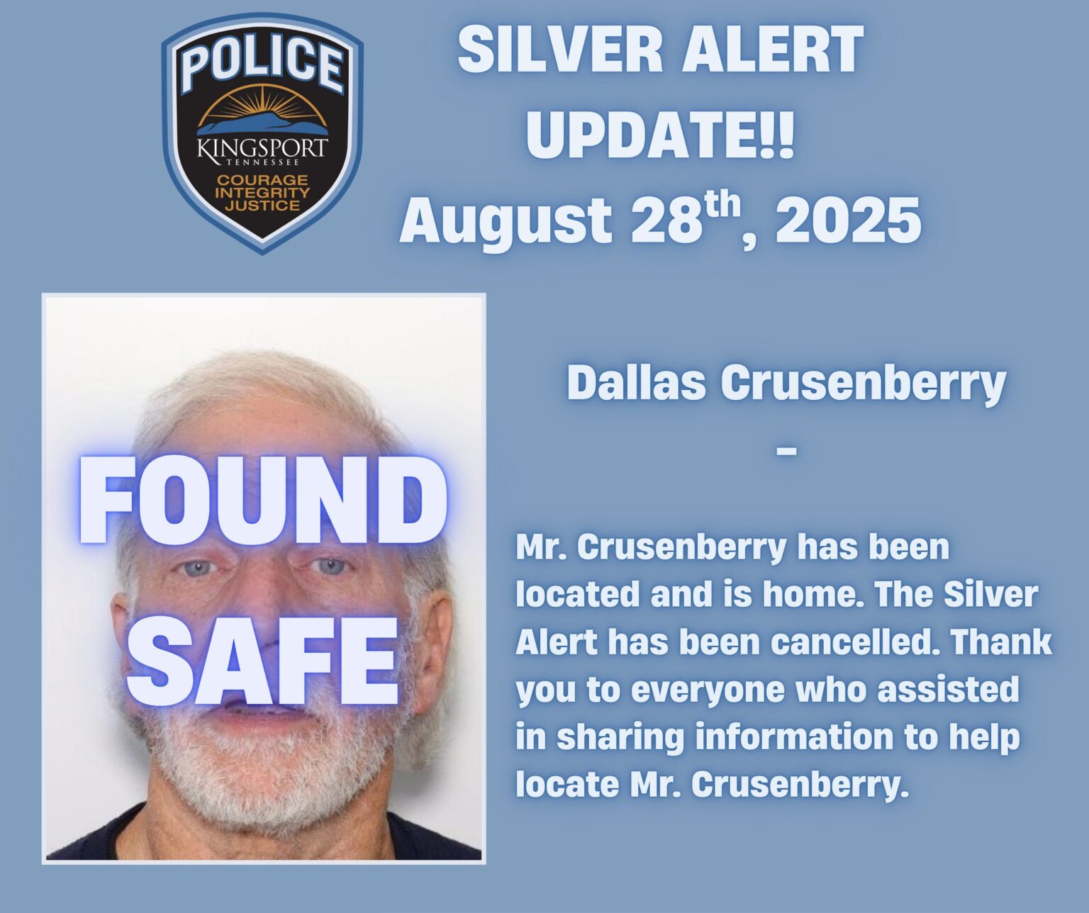 Missing Kingsport man found safe - SuperTalk 92.9